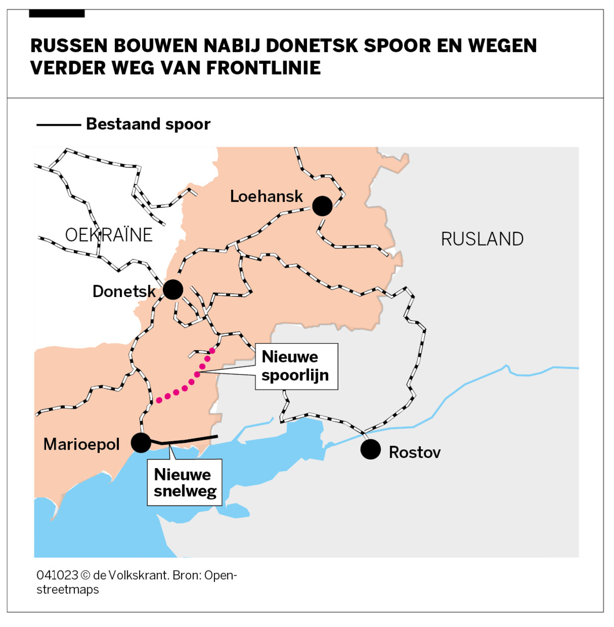 Nieuwe spoorlijn en snelweg moeten aanvoer Russische leger behoeden ...
