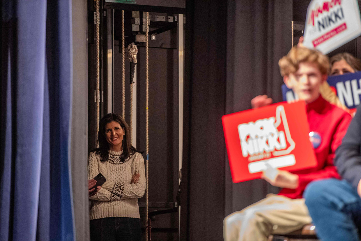 Spannende tweestrijd in New Hampshire: ‘Ik stem op Nikki Haley, maar ik ...