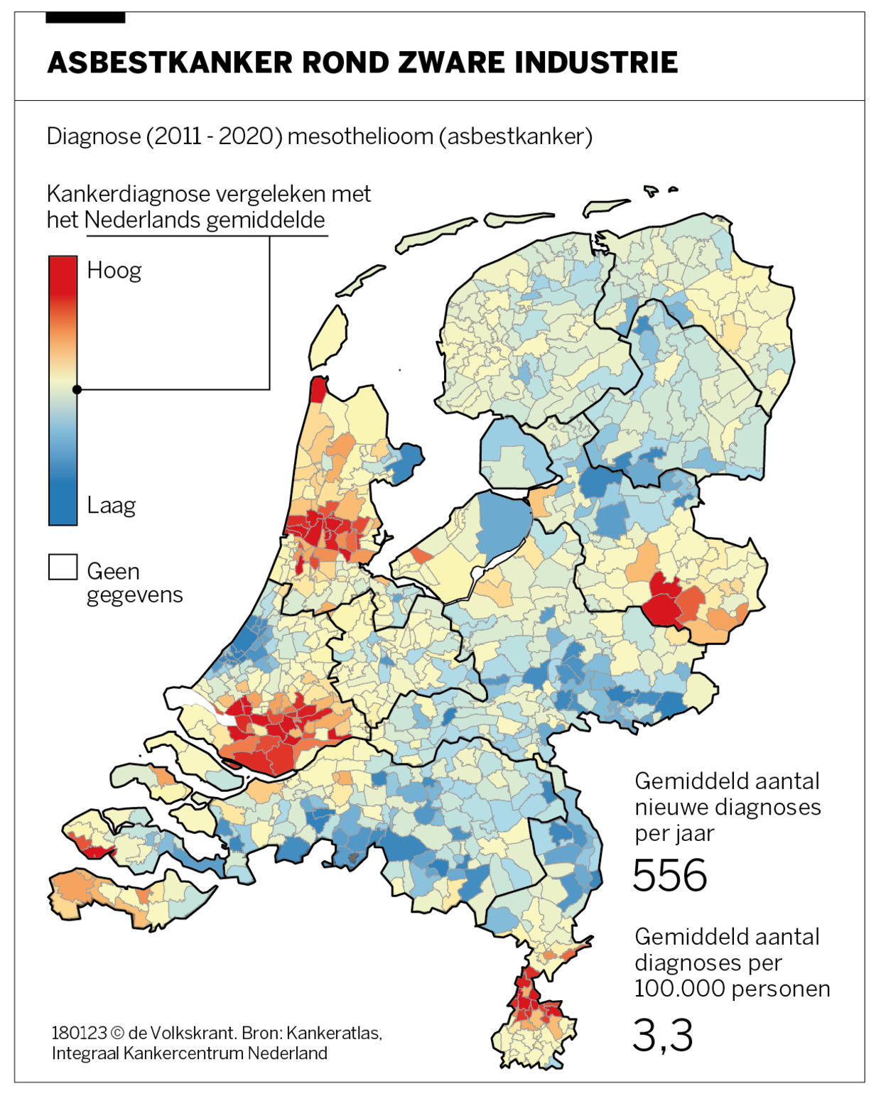 Spreiding kankerdiagnoses in kaart: meer huidkanker in kustgebieden en ...